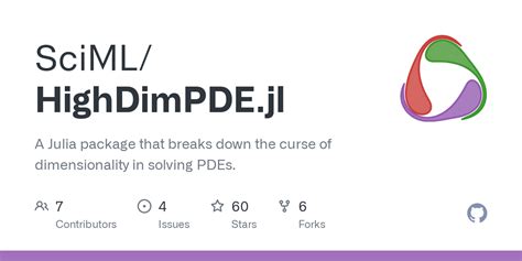 Github Scimlhighdimpdejl A Julia Package That Breaks Down The