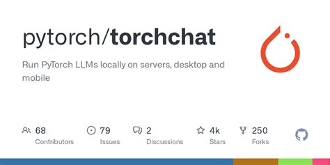 Github Pytorchtorchchat Run Pytorch Llms Locally On Servers Desktop And Mobile