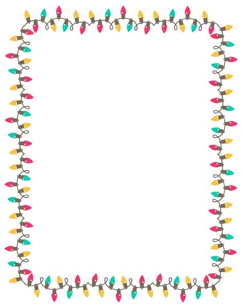 A Square Frame With Christmas Lights On It