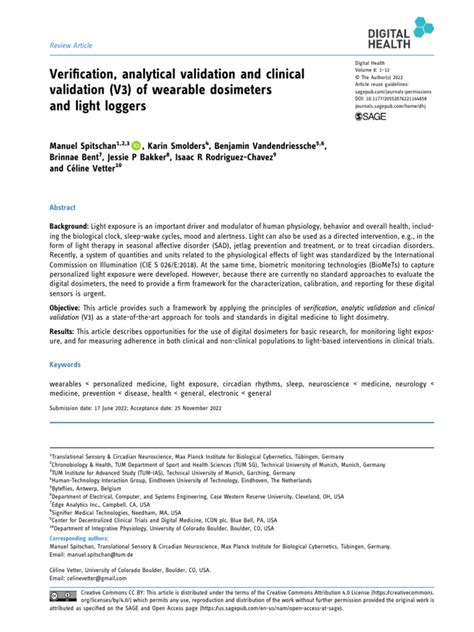 Verification Analytical Validation And Clinical Validation Of Wearable