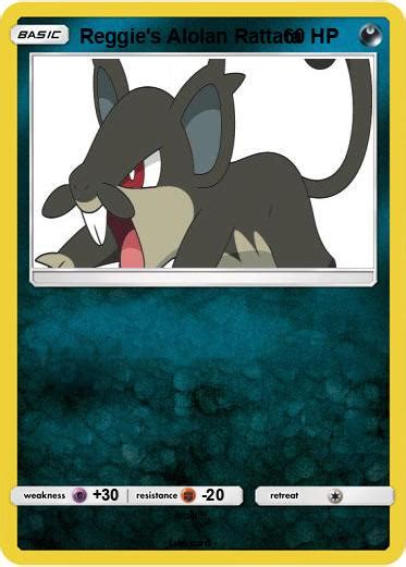 Pokémon Reggie S Alolan Rattata My Pokemon Card