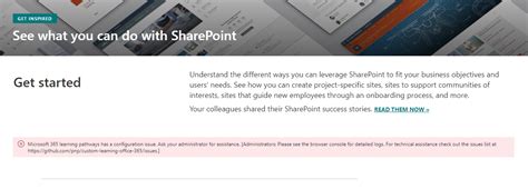 Sharepoint Success Site And Microsoft 365 Learning Pathways · Issue 411 · Pnpcustom Learning