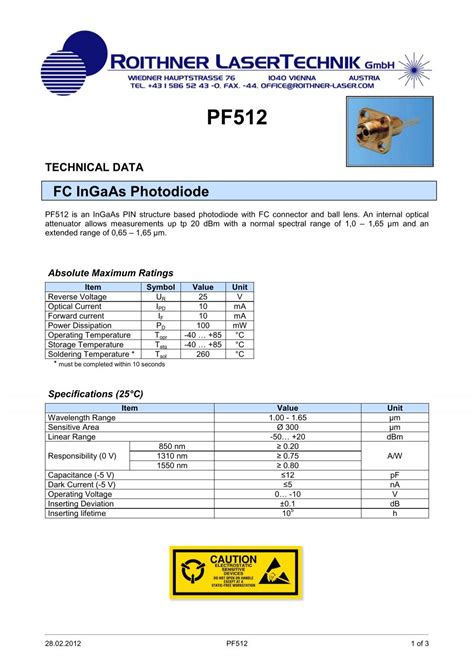 Fc Ingaas Photodiode