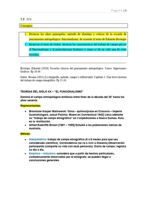 Copia De T P 4 Pdf Etnografía Sociedad