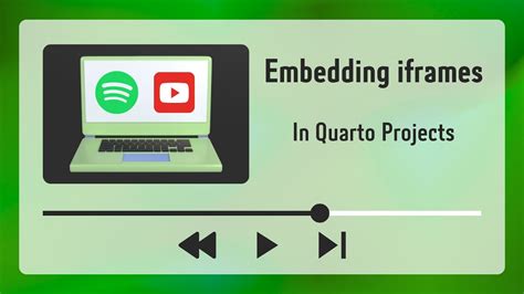 How To Embed Media In Quarto Projects Using Iframes Youtube Videos