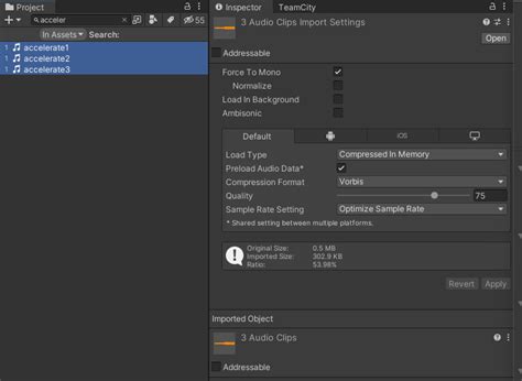 One Audio Does Not Compress Like Other Similar Files Unity Engine One Audio Does Not Compress Like Other Similar Files Unity Engine