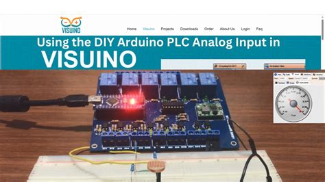 How To Use The Diy Arduino Analog Input In Visuino Youtube