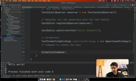 Learned About Behavioral Design Patterns From Vishwa Mohan Sir Tushar