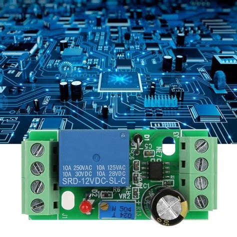 Module De Commutation De Retard Omabeta Relais Temporisé Délai Réglable 1s à 10min 12v