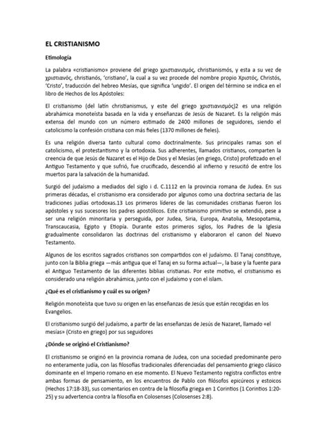 El Cristianismo Pdf Evangélico Iglesia Católica