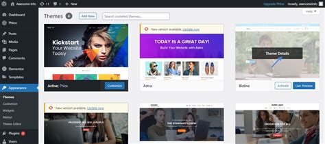 How To Delete An Installed Theme In Wordpress Wordpress Active Themes