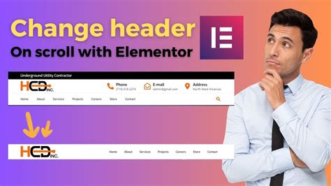 How to change header on scroll with Elementor Sticky Headers | Sticky header change on scroll ...