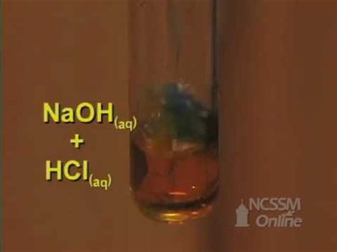 Double Displacement HCl And NaOH YouTube
