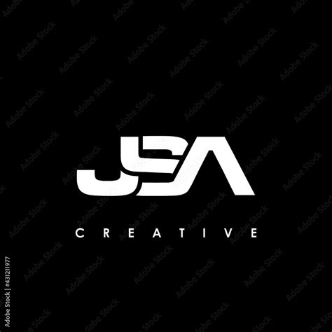 Jsa Letter Initial Logo Design Template Vector Illustration Stock