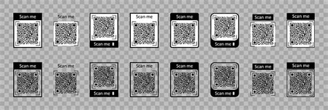 Qr 코드 아이콘입니다 모바일로 스캔을 위한 Qr 코드입니다 전화 스캐너의 개요 아이콘 바코드입니다 나에게 스캔 로고의 디지털