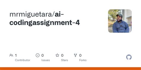 GitHub Mrmiguetara Ai Codingassignment