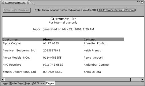 Eclipse Birt Report Developer Guide Galileo Create A Report Title