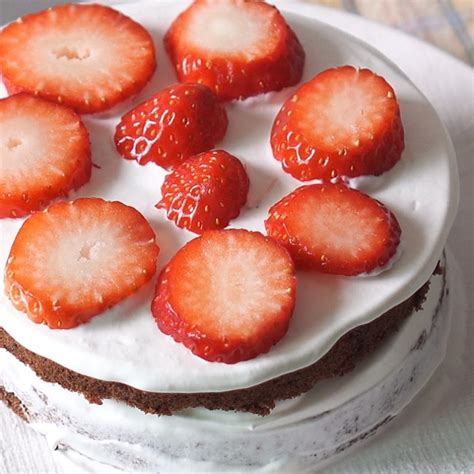 딸기초코케이크 만들기