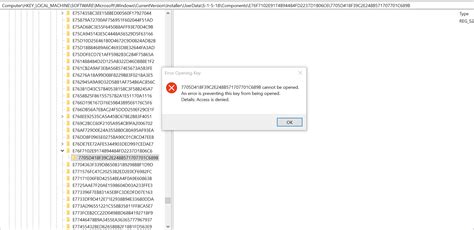 Couldnot Open Key Unknowncomponents When Install Sql2019 Microsoft Qanda