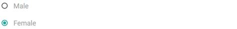 materialize radio button with gap example and demo