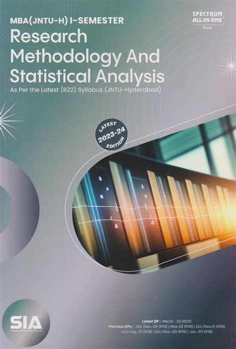Research Methodology And Statistical Analysis Mba I Semester As Per The Latest R22 Syllabus