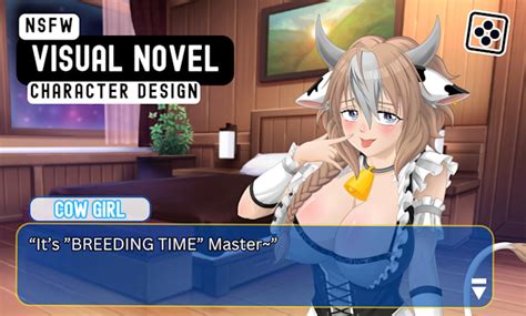 Draw Sexy Lewd Visual Novel Character Designs For Game Art 2d Anime
