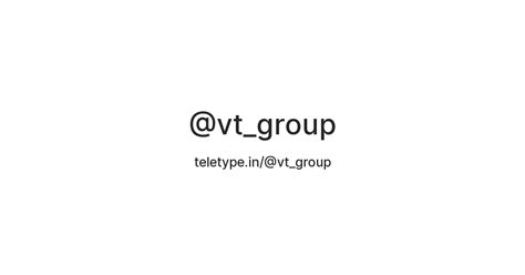 Vt Group — Teletype