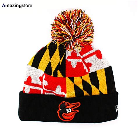 【楽天市場】ニューエラ ニットキャップ ビーニー ボルチモア オリオールズ Mlb Maryland Flag Pom Pom Knit