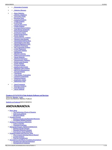 Anova Manova Pdf Analysis Of Covariance Analysis Of Variance