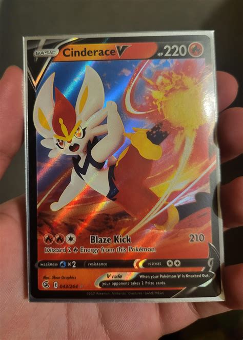 Cinderace V Fusion Strike R Pokemonmisprints