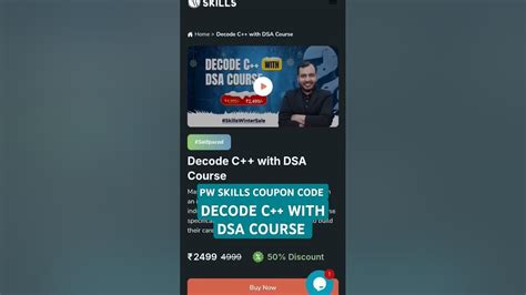 Pw Decode C With Dsa Course Batch Coupon Code Pw C Coupon Code
