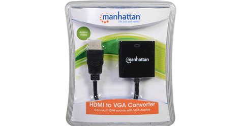 Manhattan Hdmi To Vga Converter Black B H Photo Video
