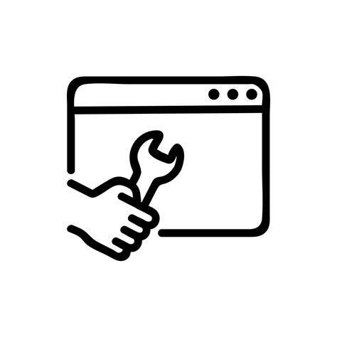 Set Up The Programming Icon Vector Isolated Contour Symbol