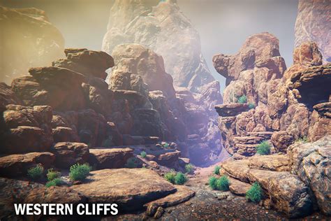 Western Cliffs 3d Landscapes Unity Asset Store