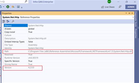 C Visual Studio Forces Use System Net In Reference Assembly Rather Than The One
