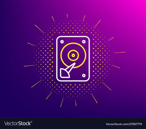 Hdd Icon Hard Disk Storage Sign Royalty Free Vector Image