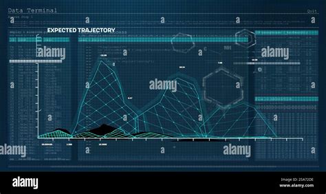Image Of Expected Trajectory Text And Graph Processing Data On