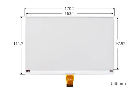 Waveshare 75 Inch E Ink Screen Module 800×480 E Paper Display Spi Interface 75inch E Paper Hat