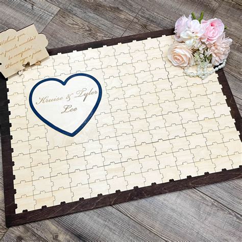 Wedding Puzzle Guest Book Etsy