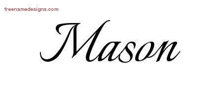 Mason Free Name Designs