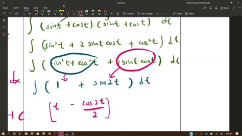 Integration Of Trigonometric Functions Youtube