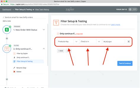 zapier filtering sellfy help center