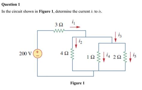 solved question 1 in the circuit shown in figure 1