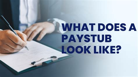 What Does A Paystub Look Like