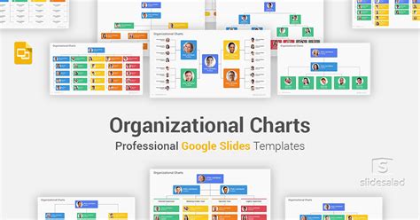Organizational Charts Google Slides Template Diagrams - SlideSalad