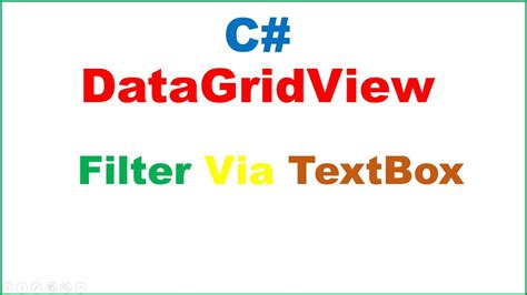 C Datagridview Ep05 Filtersearch List Of Objects Via Textbox Youtube