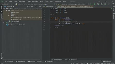 Print A Matrix Without Square Brackets In Python Youtube
