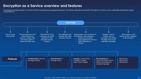Encryption Features Powerpoint Presentation And Slides Ppt Slide Slideteam