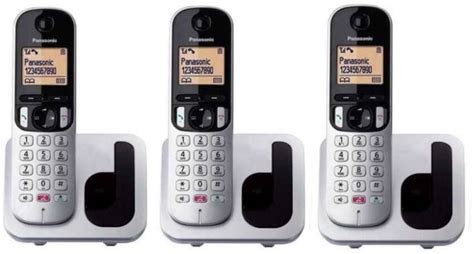 Panasonic Wireless Intercom 3 Line With Caller Id And Speaker Phone Cordless Landline Phone