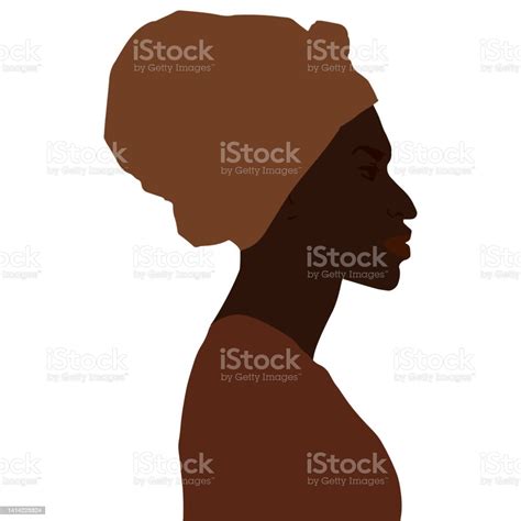 아프리카 계 미국인 남자 측면보기 초상화 터번 벡터 일러스트 레이 션 고립 여자에 대한 스톡 벡터 아트 및 기타 이미지 여자 아프리카 민족 측면 보기 Istock